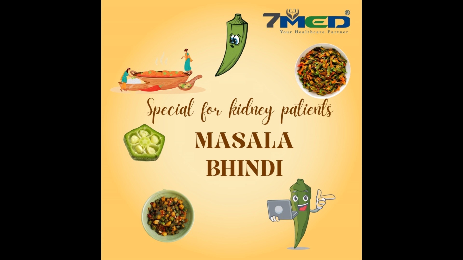Kidney Friendly Recipe - Masala Bhindi - 7Med India